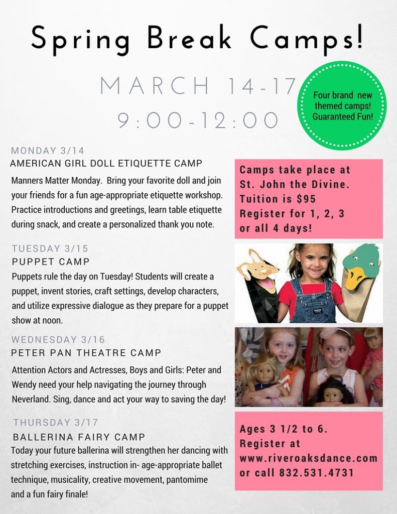 Spring Break Camps - River Oaks Dance